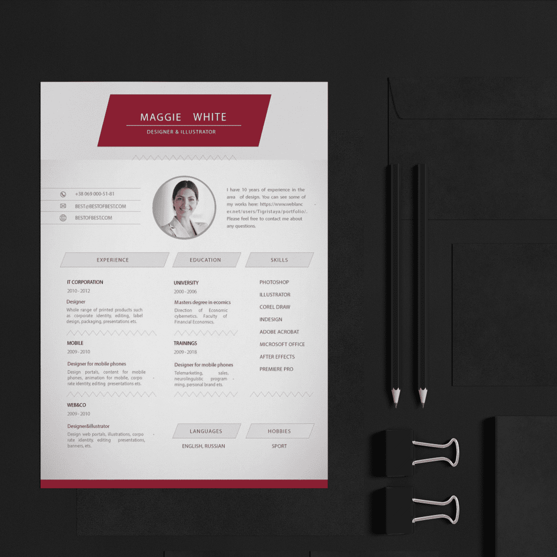 Blank Resume Template Collection 2021
