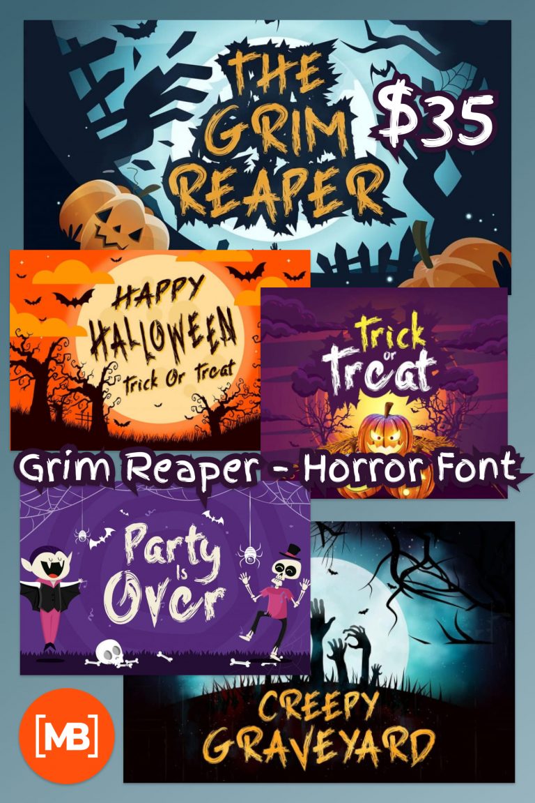Grim Reaper - Horror Font $12 – MasterBundles