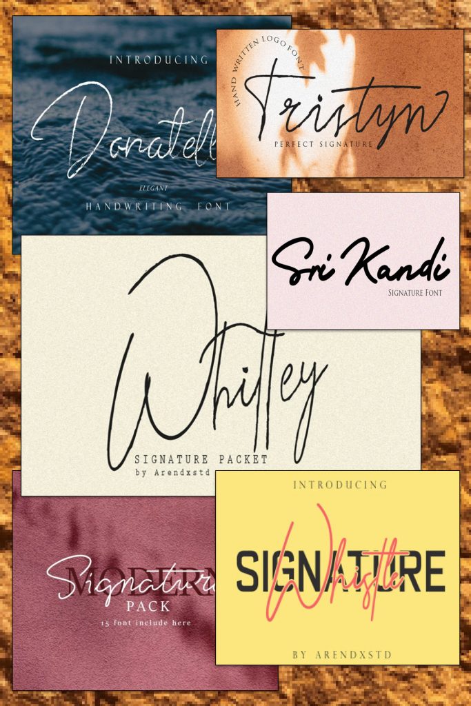 Modern Signature Fonts Bundle - 15 Items - $10 – MasterBundles
