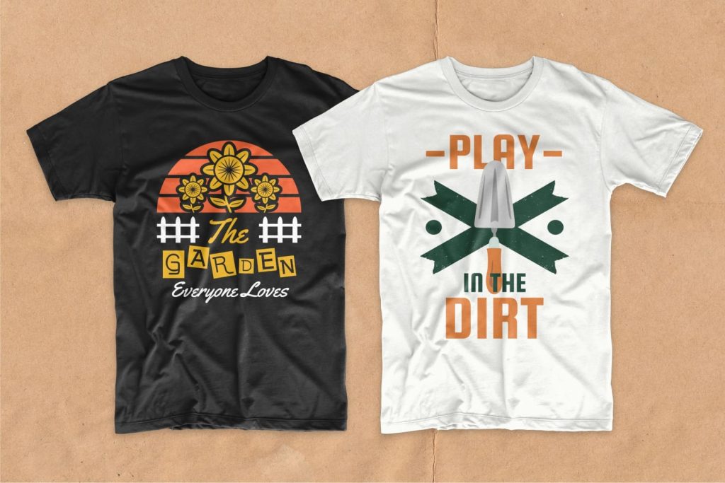 👚 Gardening T-shirt Designs Bundle
