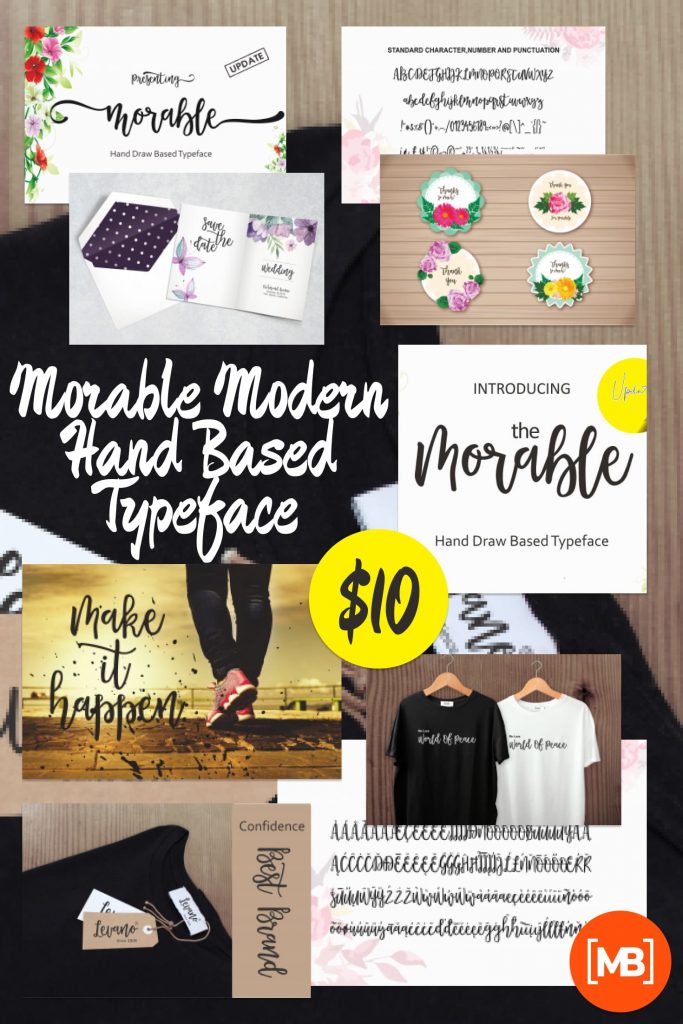 Morable Modern Hand Based Typeface - $10 – MasterBundles