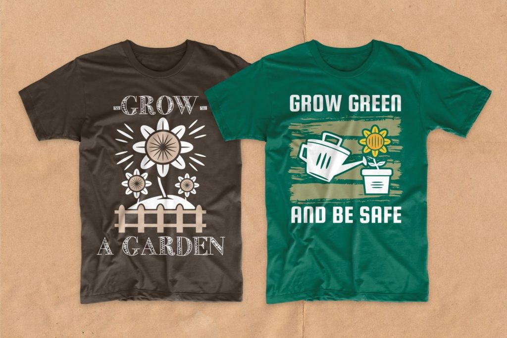 👚 Gardening T-shirt Designs Bundle