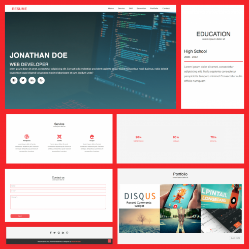 Free Blogger Resume Template – MasterBundles