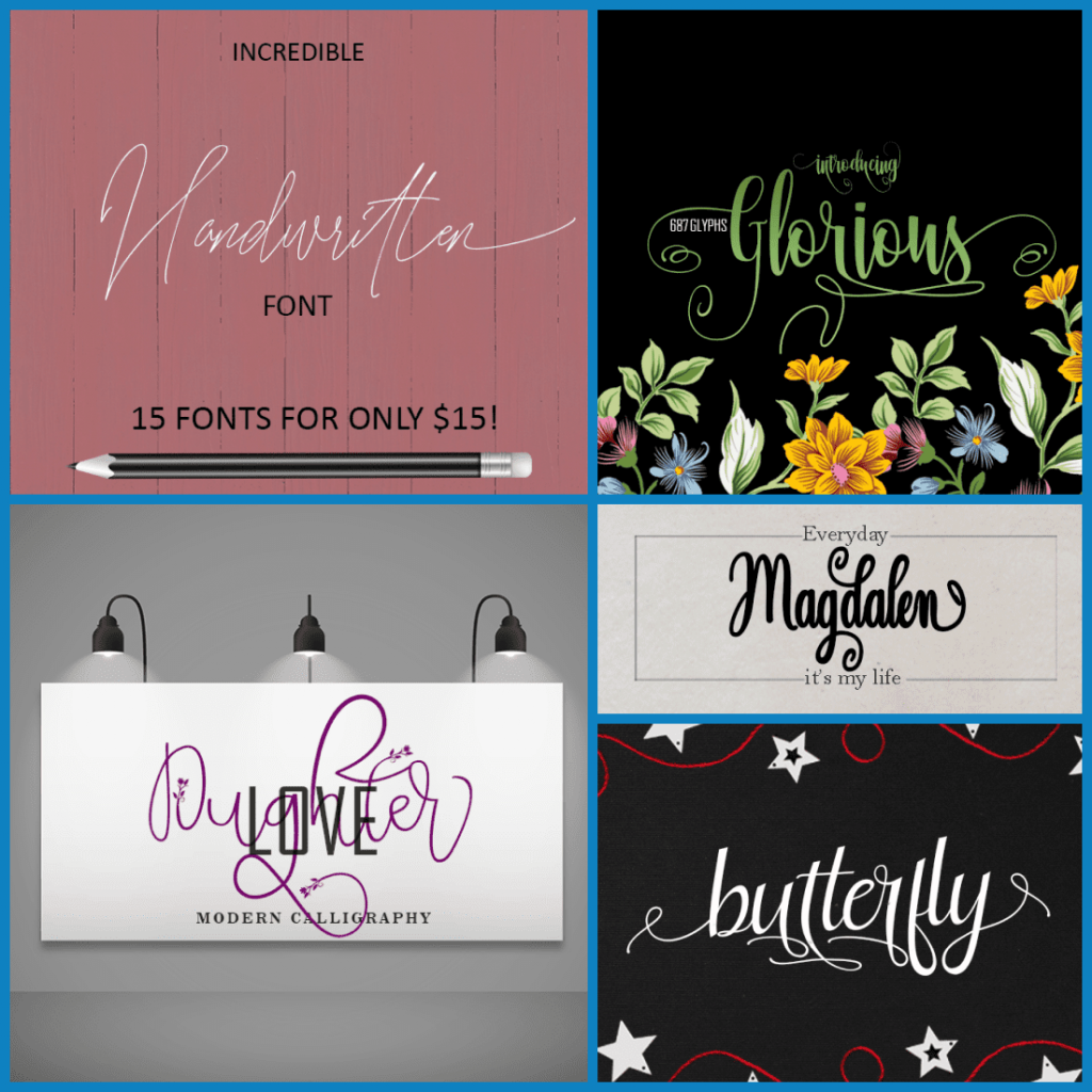 15 Incredible Handwritten Fonts - $18 – MasterBundles