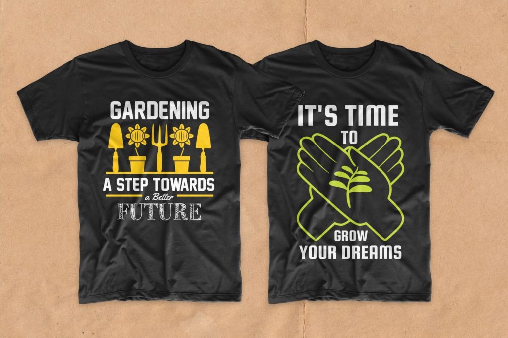 👚 Gardening T-shirt Designs Bundle