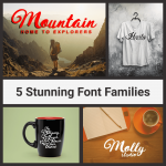 5 Stunning Font Families - MasterBundles