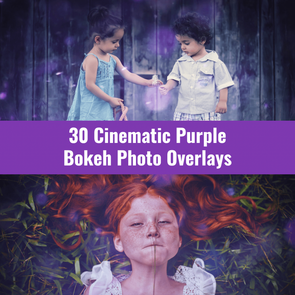 30 Cinematic Purple Bokeh Photo Overlays – MasterBundles