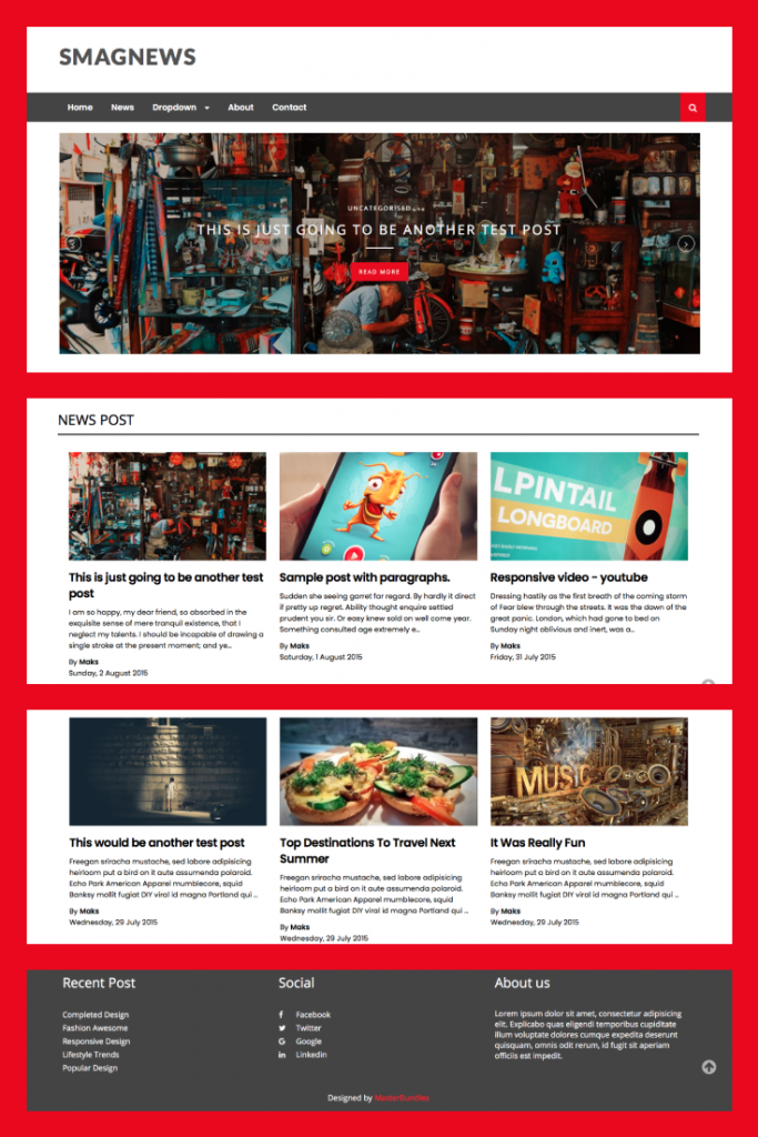 Free News Blogger Template SmagNews BlogSpot – MasterBundles