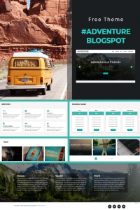 Simple Blogger Template: Free Travel BlogSpotTheme Adventure ...