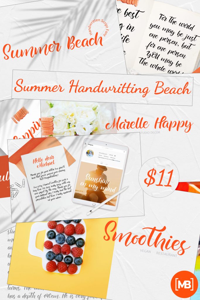 Summer Handwritting Beach Resort Font – MasterBundles
