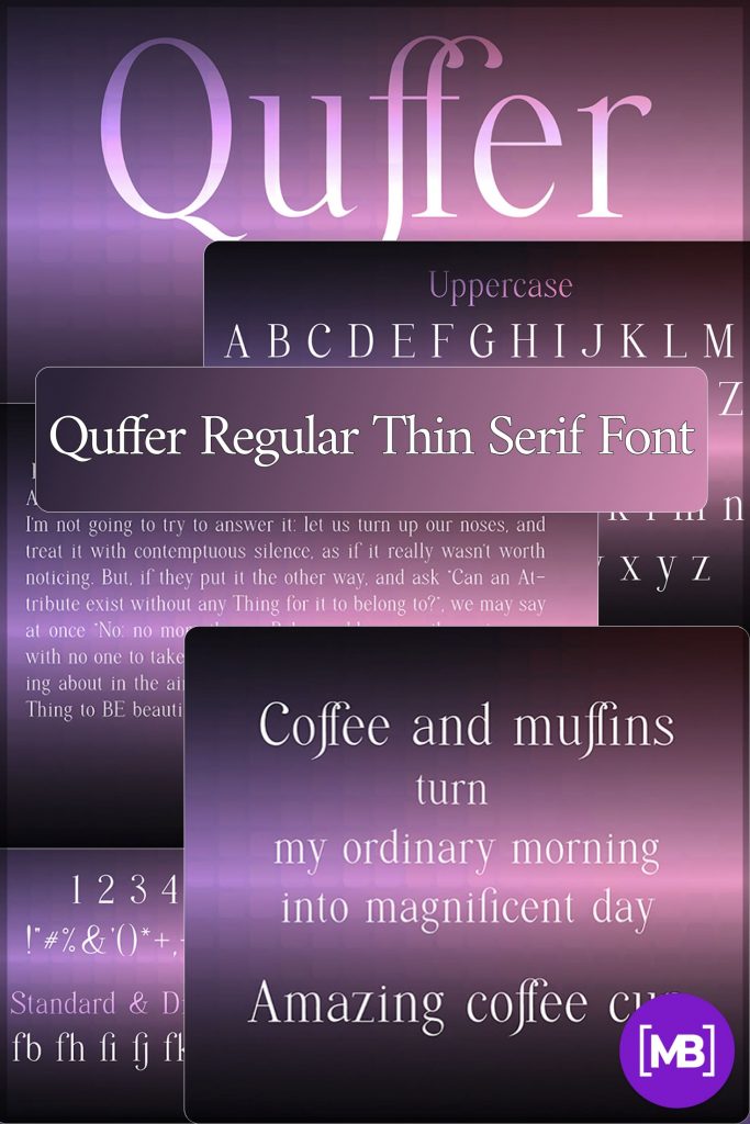 Quffer Regular Thin Serif Font – MasterBundles