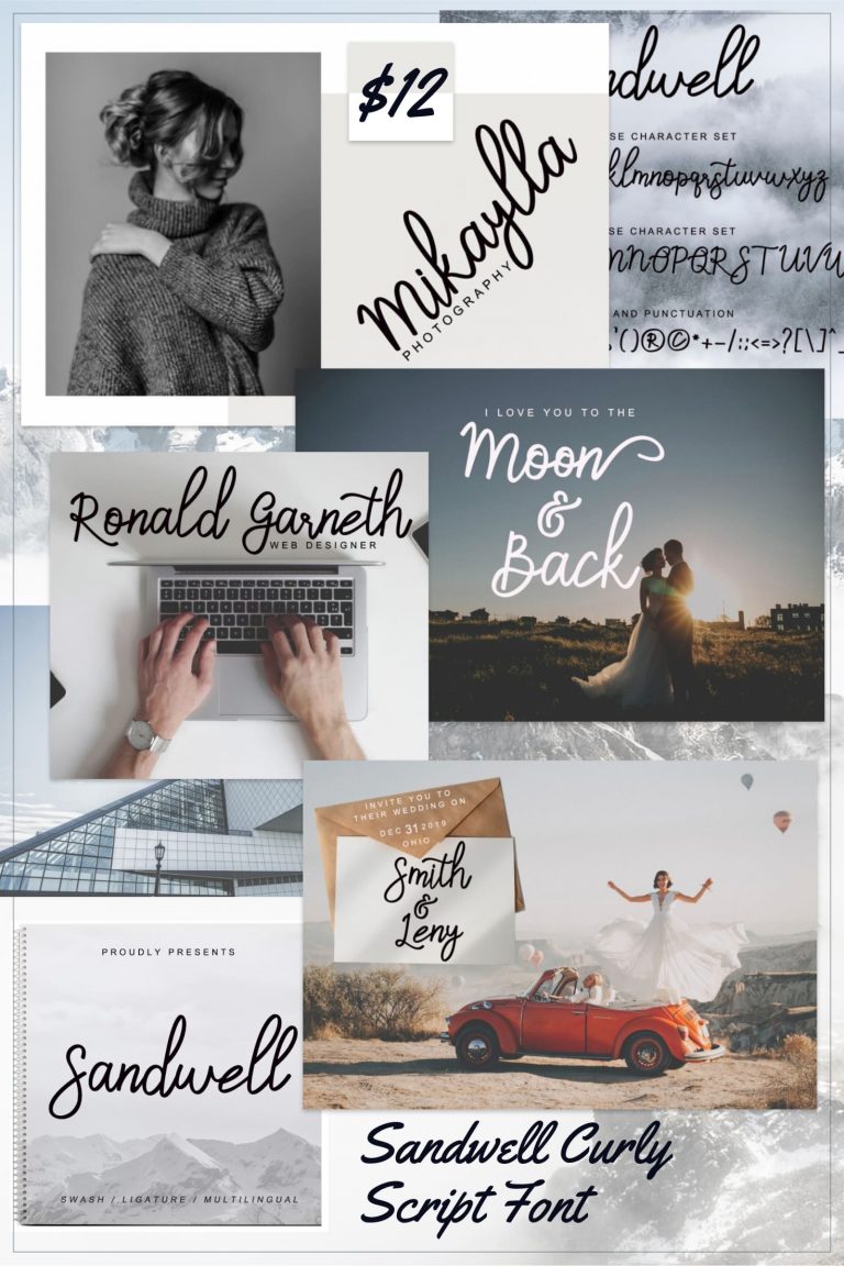 Sandwell Curly Script Font – MasterBundles