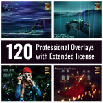 120 Professional Overlays with Extended lic | MasterBundles