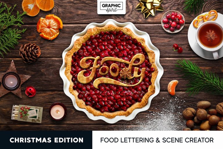 Food Lettering: FOODY Christmas Edition – MasterBundles