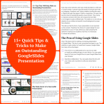 15+ Quick Tips & Tricks Create Google Slides Presentation | Free White ...