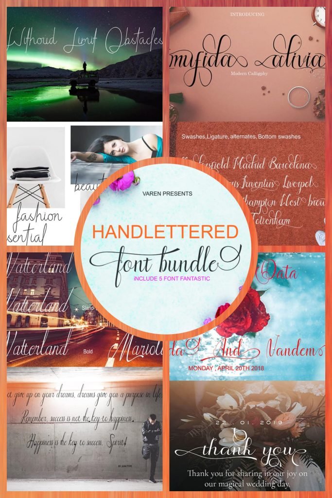 Hand Lettering Fonts - 5 Swirly Fonts for $10 Only – MasterBundles