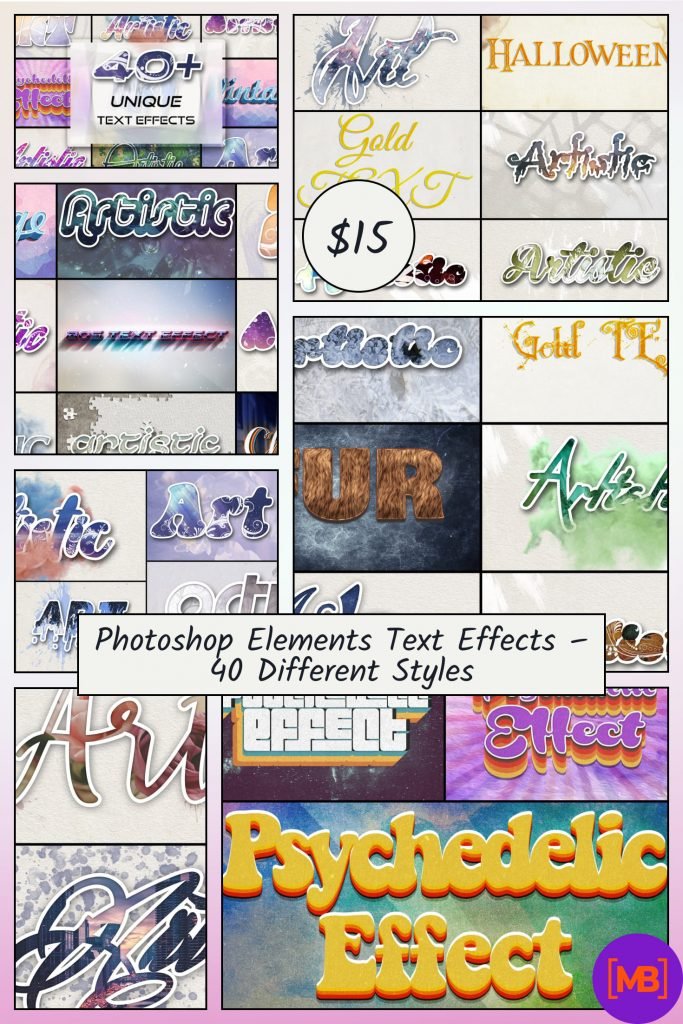 Photoshop Elements Text Effects - 40 Different Styles – MasterBundles