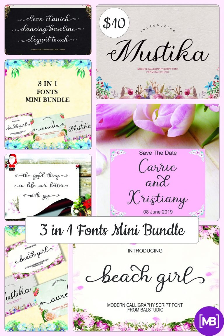 3 in 1 Fonts Mini Bundle - $10 Only – MasterBundles