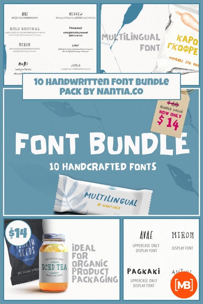 10 Handwritten Font Bundle Pack - MasterBundles