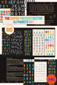 Modern Vector Watercolor Alphabet | The Super Premium Vector Alphabets ...