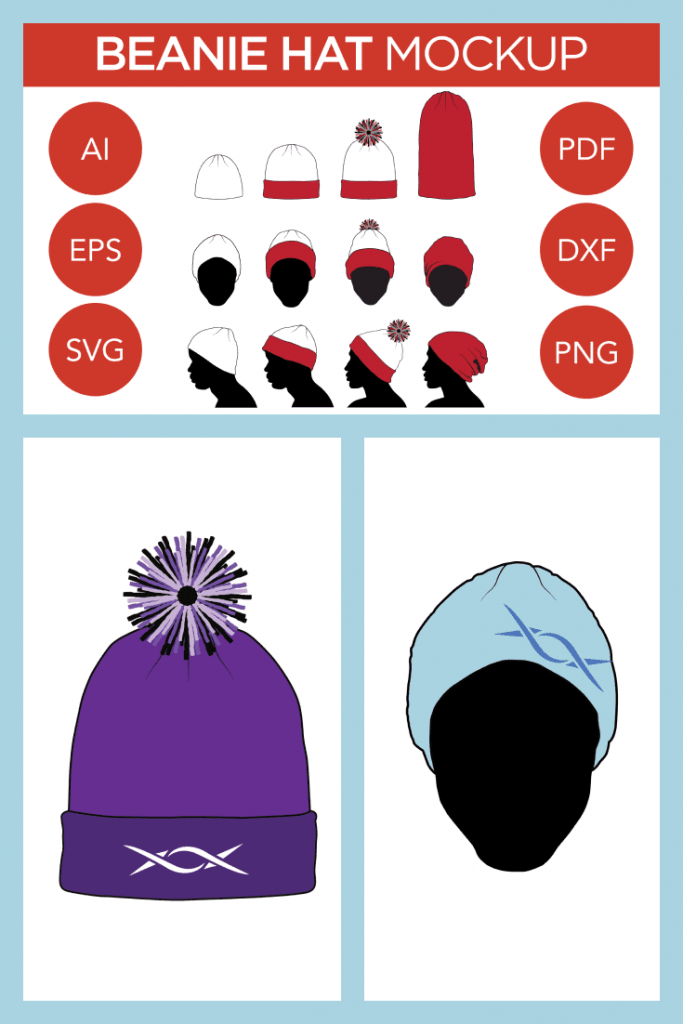 Winter Hat Vector Mockup: Beanie, Toque, Knit, Winter Hats – MasterBundles