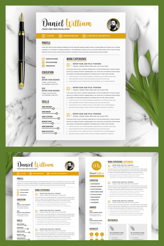 Web Developer Resume Template – MasterBundles