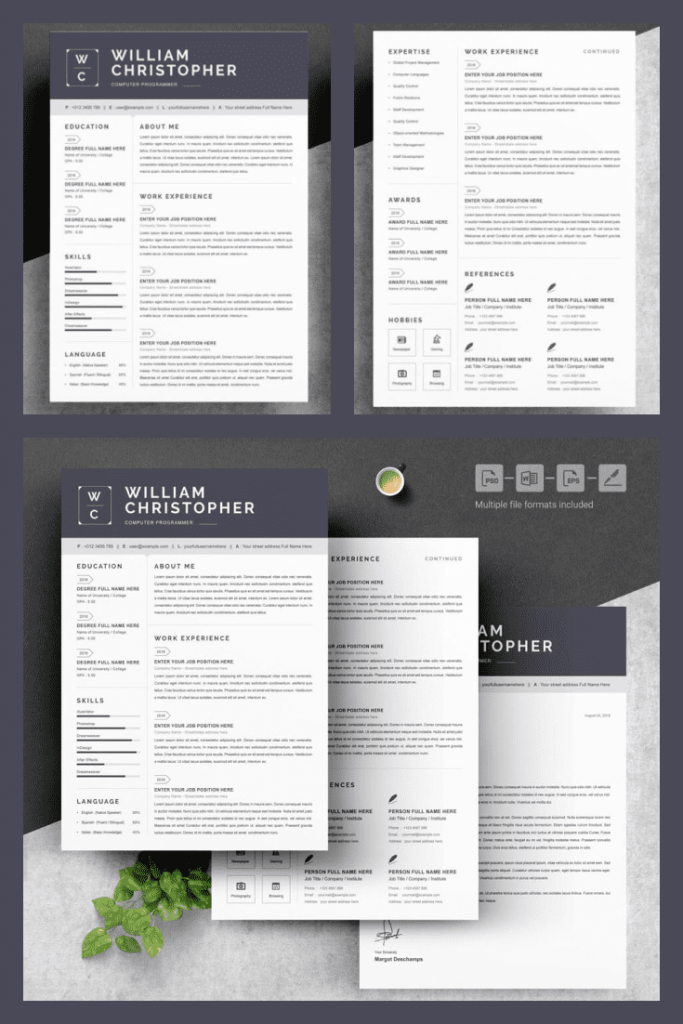 Computer Programmer Resume Template – MasterBundles