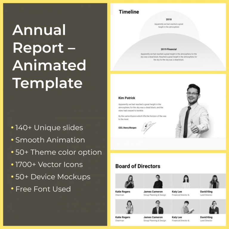Annual Report - Animated Template - MasterBundles