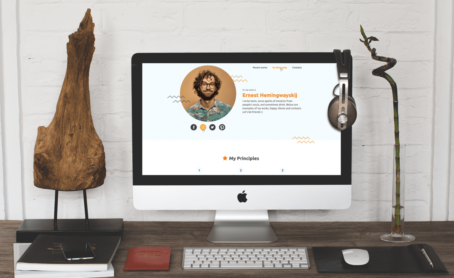 Copywriter Website HTML Template – MasterBundles
