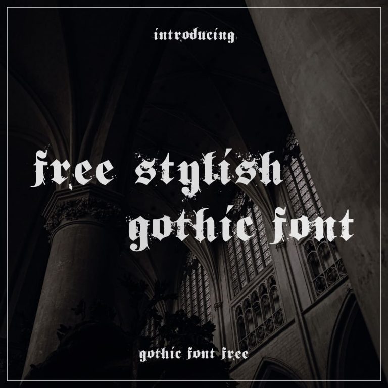 Free Stylish Gothic Font – MasterBundles