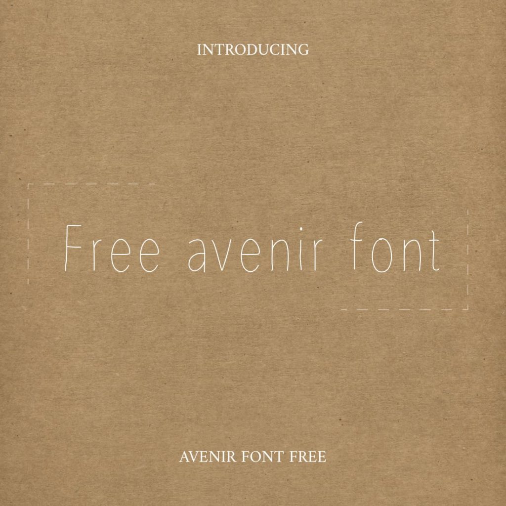 Free Avenir Font – MasterBundles