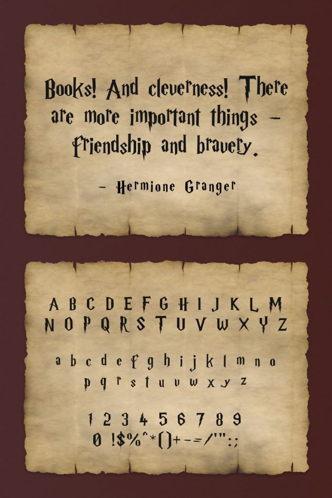 Free Easy Harry Potter Fonts Jololease