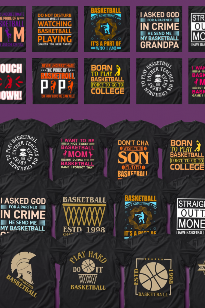 Best Selling 40 Basketball Sport T-Shirt Designs Bundle - MasterBundles