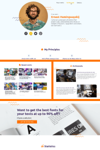 Copywriter Website HTML Template – MasterBundles