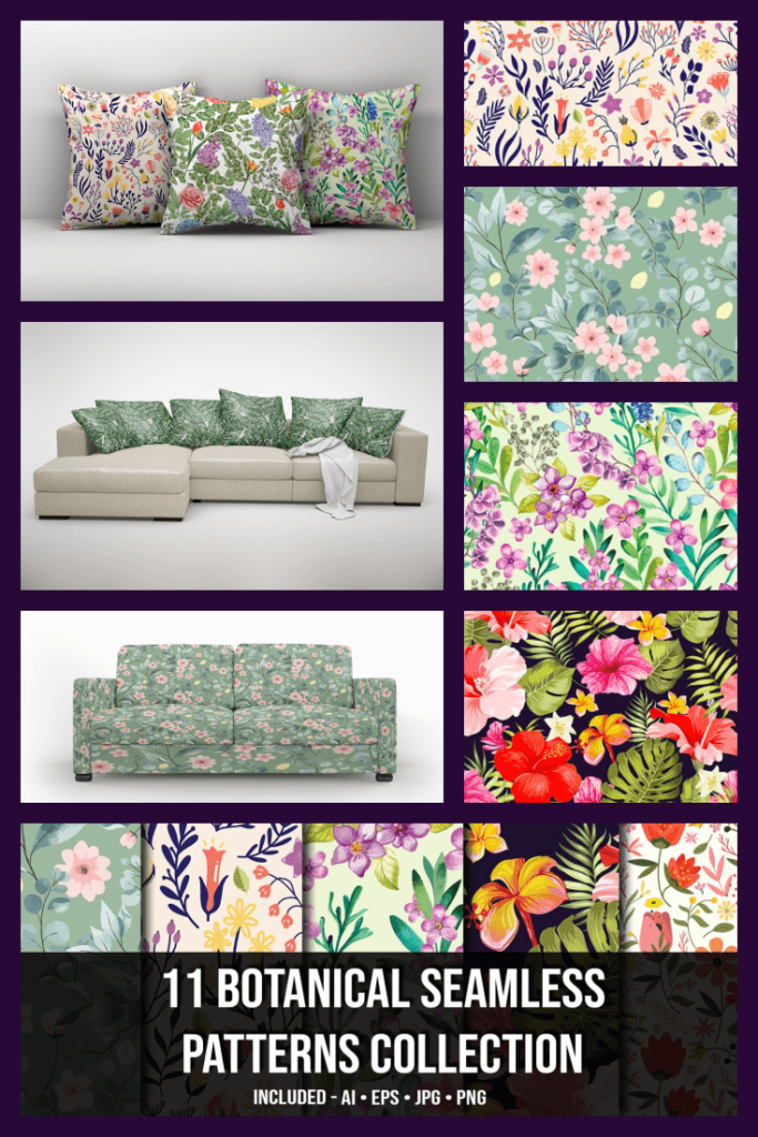 11+ Botanical Seamless Pattern Collection