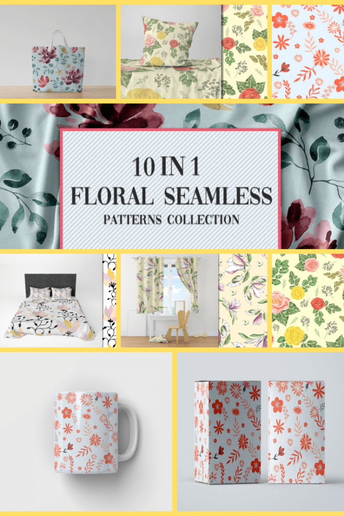 10+ Floral Seamless Patterns Collection