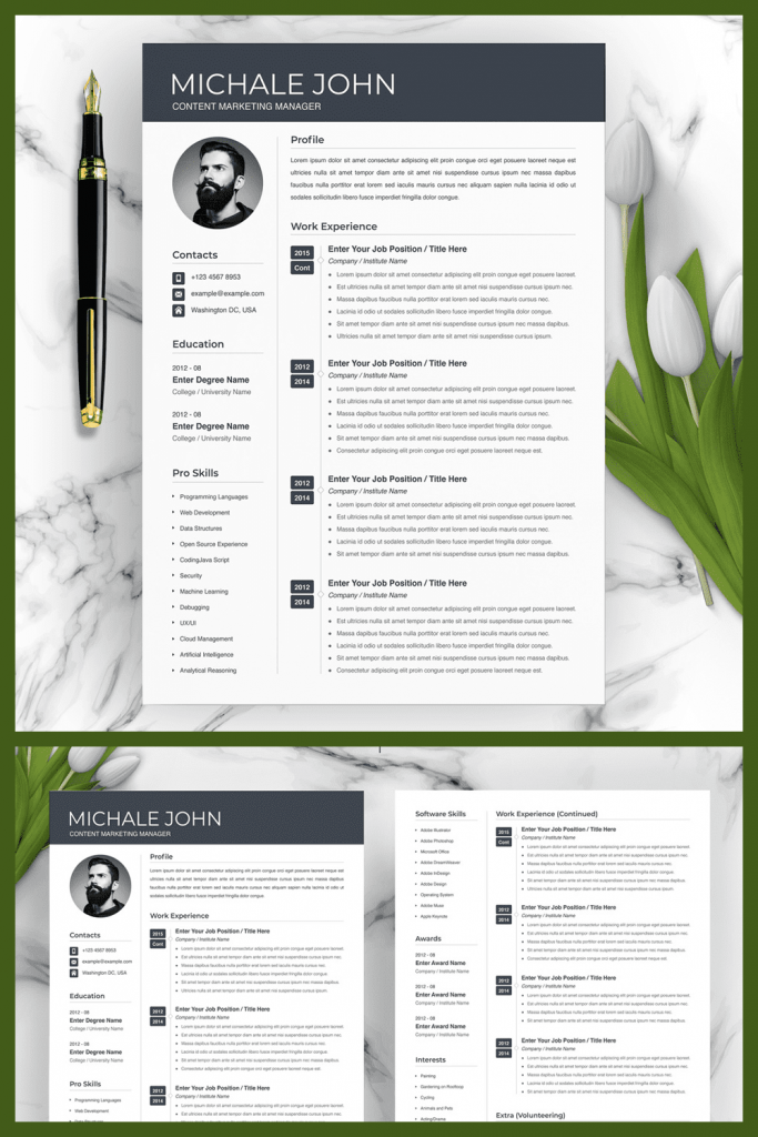 Resume Word Marketing Resume - Master Bundle