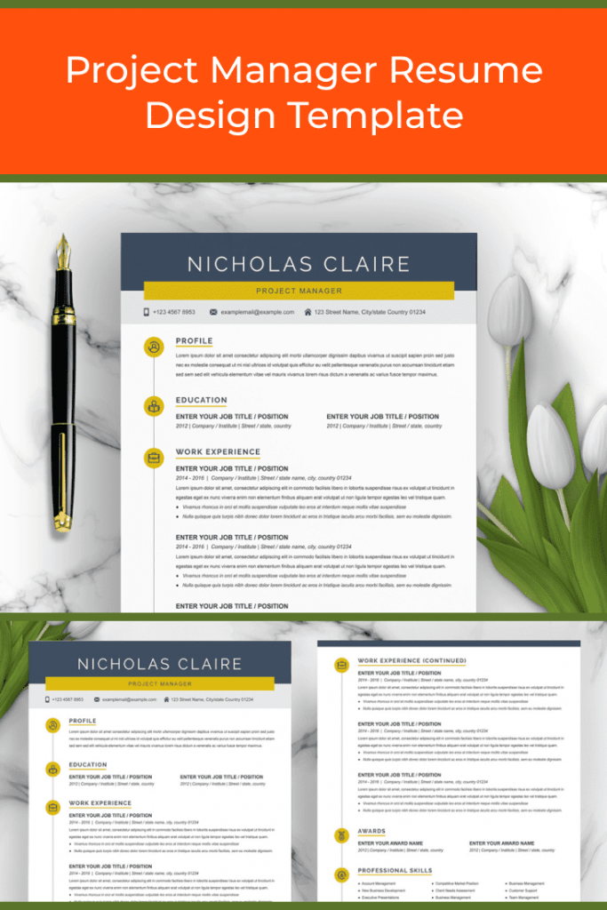 Project Manager Resume Design Template