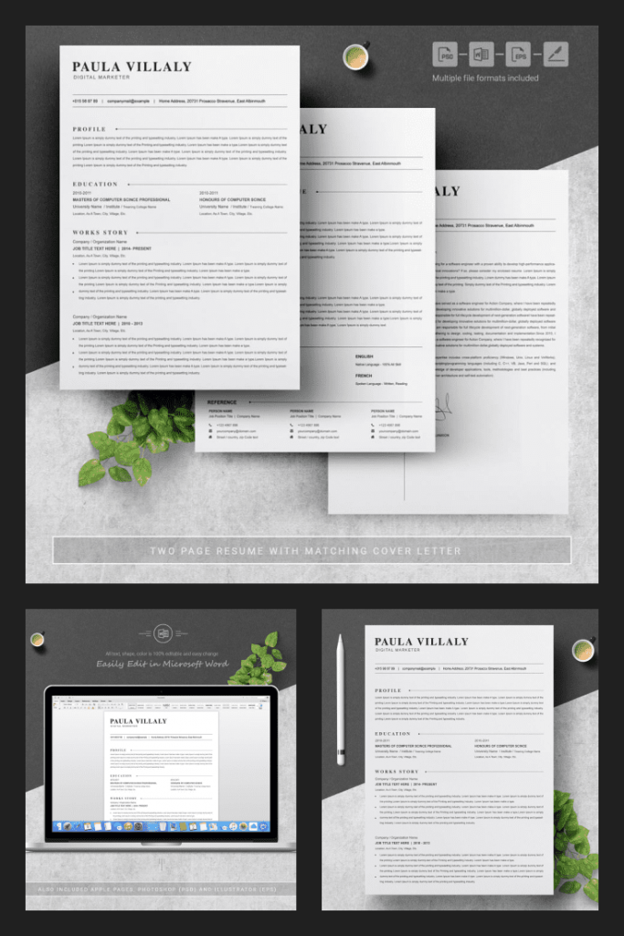 High School Student Resume Template
