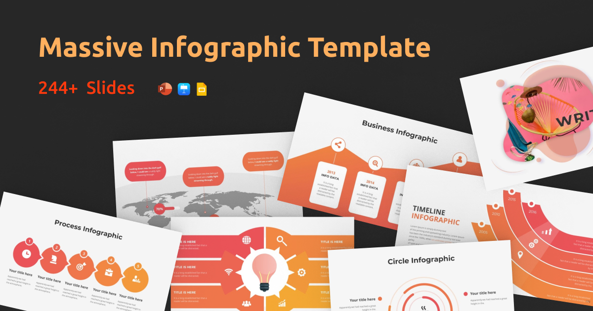Massive Infographic Template. - MasterBundles
