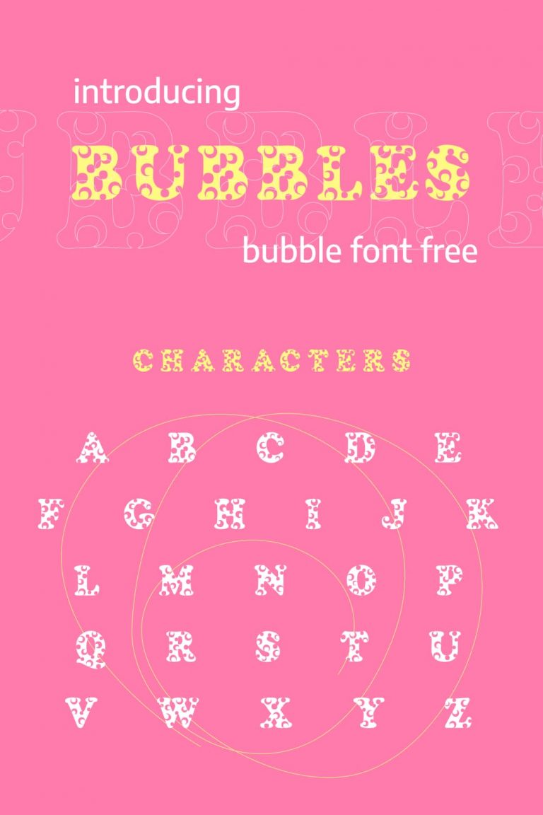 Bubbles - Bubble Font Free | Master Bundles
