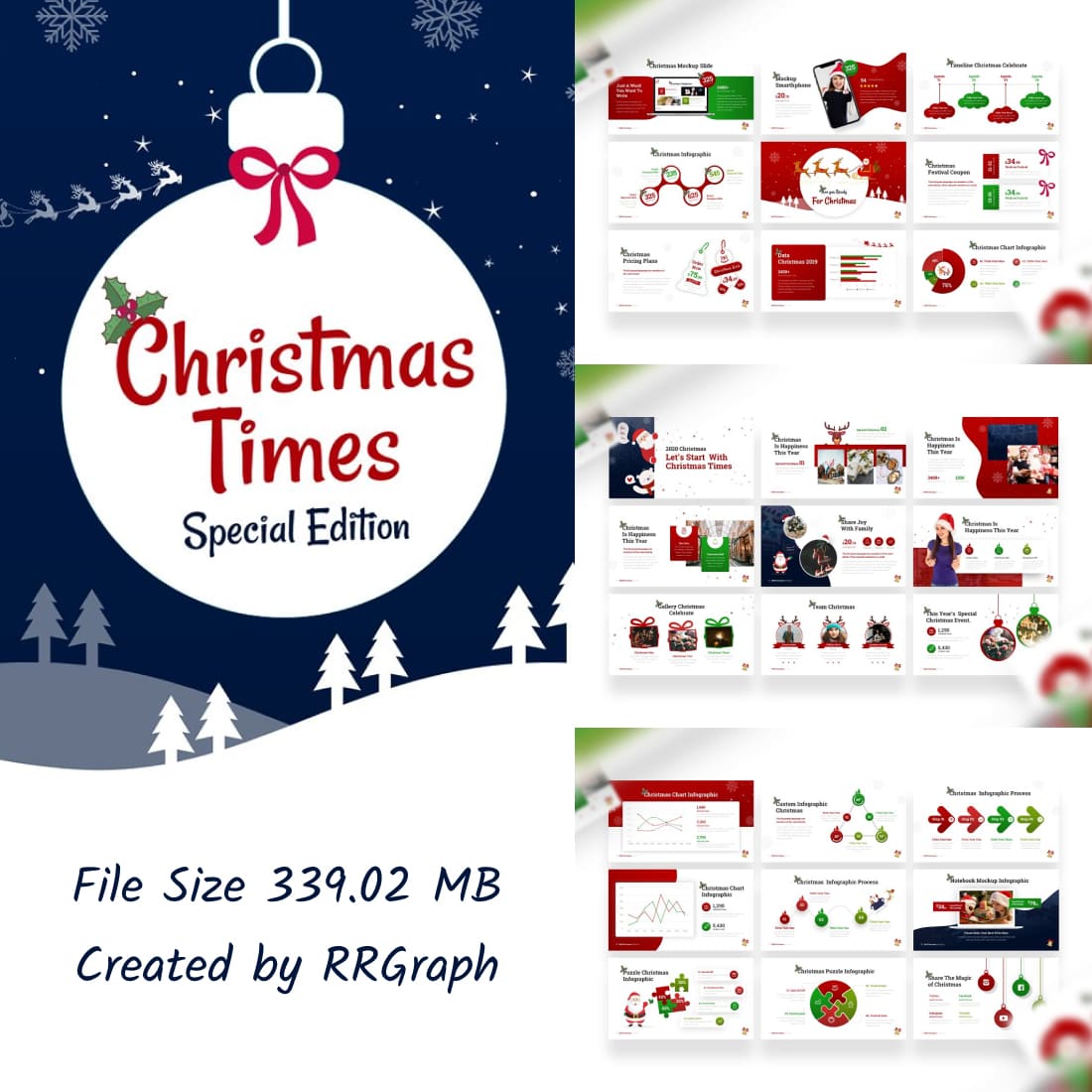 Christmas Times PowerPoint Template Lupon gov ph