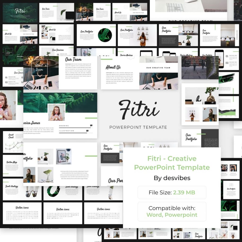 MACA A4 Vertical Powerpoint Template – MasterBundles