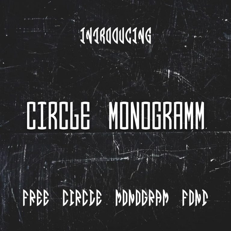 Free Circle Monogram Font – MasterBundles