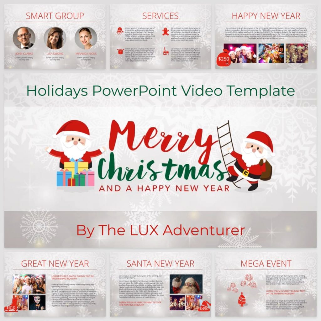 Holidays PowerPoint Video Template – MasterBundles