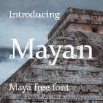 Mayan Typography - Maya Free Font – MasterBundles