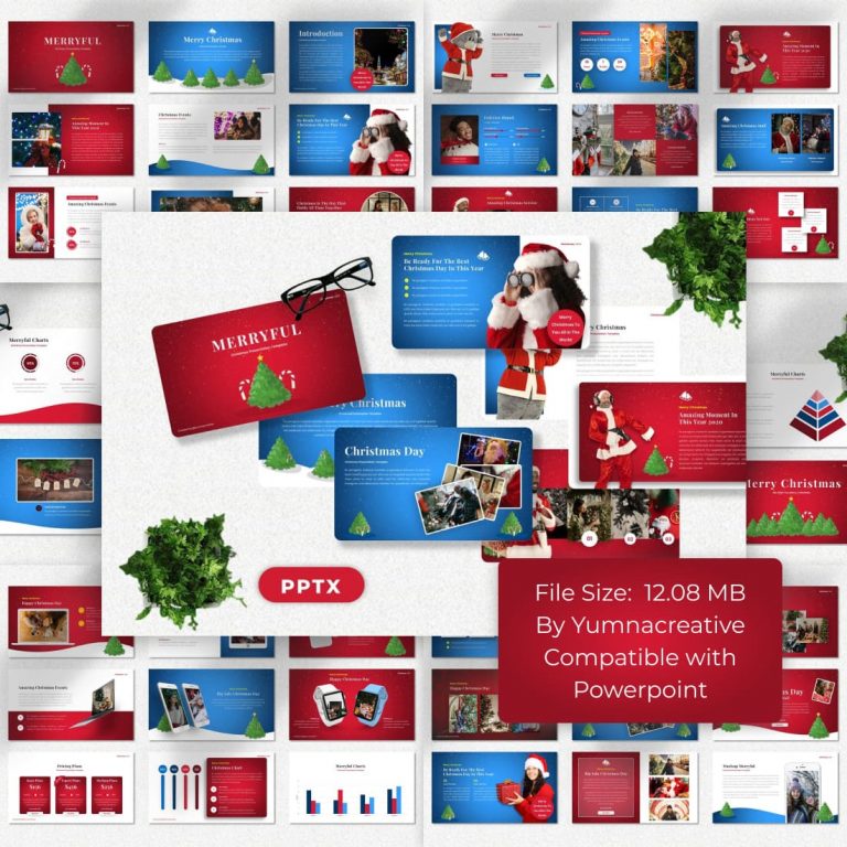Christmas Powerpoint Presentation Template – MasterBundles