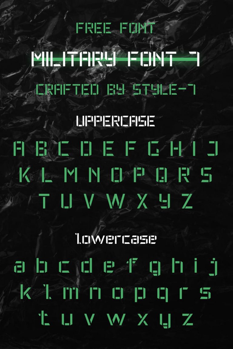 Military Font 7 - Free Military Font – MasterBundles