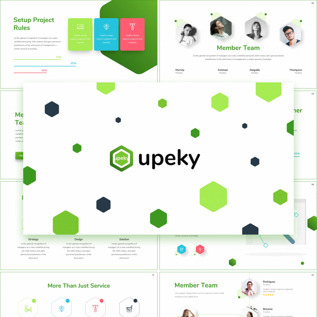 Green Presentation: Powerpoint, Keynote, Google Slides