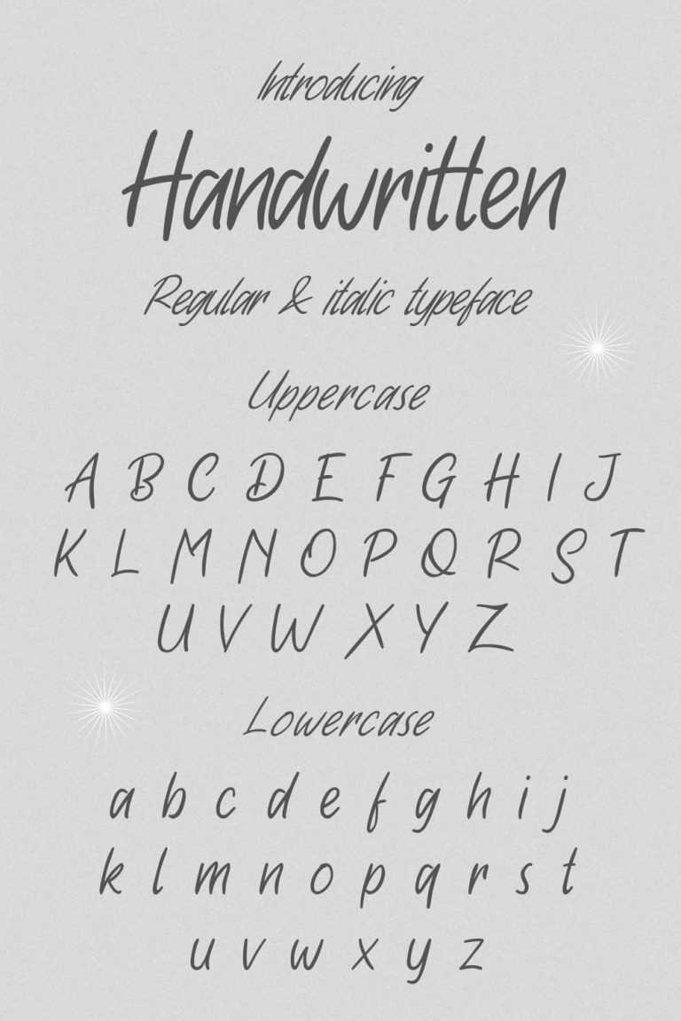 Free Font Handwritten | Master Bundles